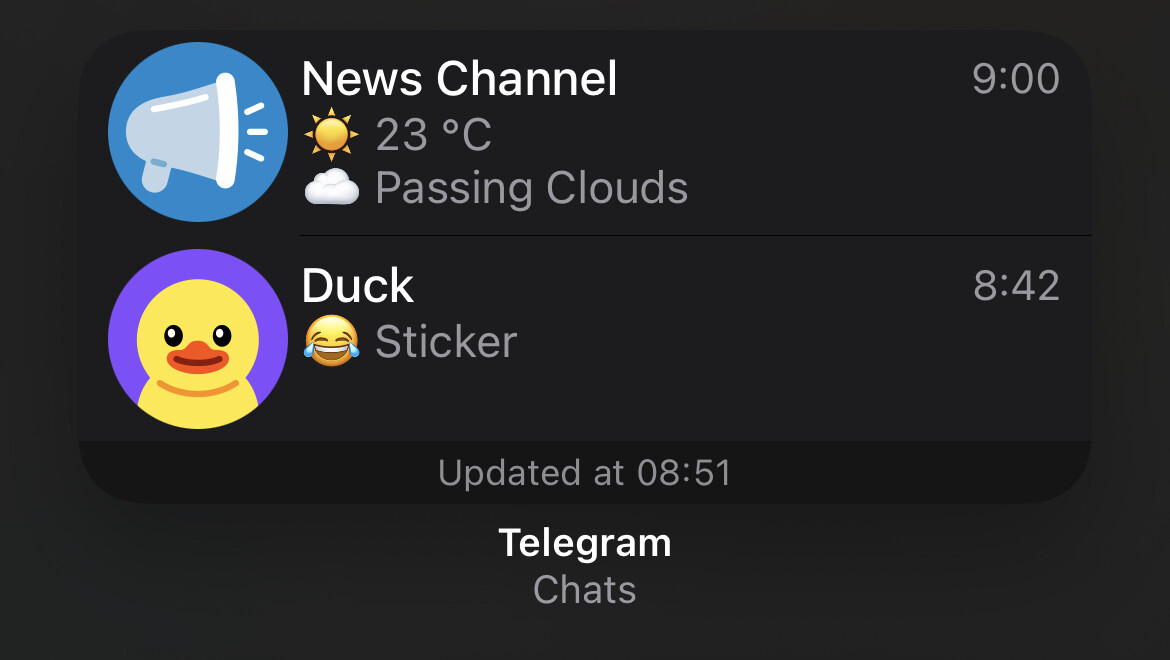 Widgets de Telegram: cómo usarlos y configurarlos en iOS y Android
