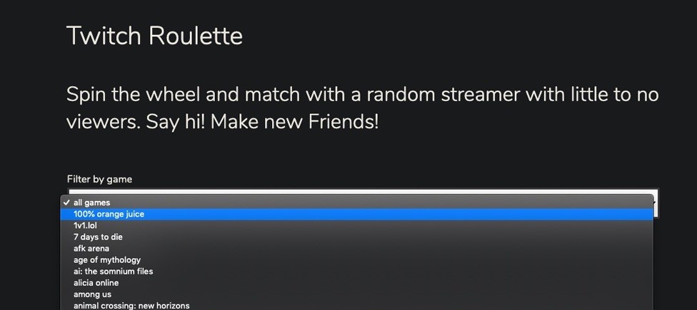 Twitch Roulette te conectará a streams aleatorios que no tienen ...