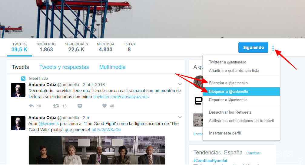 Cómo configurar Twitter para bloquear o denunciar abusos y amenazas
