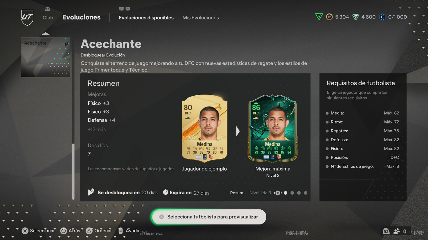 La mejor carta para la evolución Acechante en EA Sports FC 24 (FIFA 24) - EA Sports FC ...