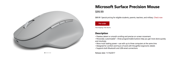 ¿Esperabas el Surface Precision Mouse? Ya puedes reservar el nuevo ratón de Microsoft... en los ...