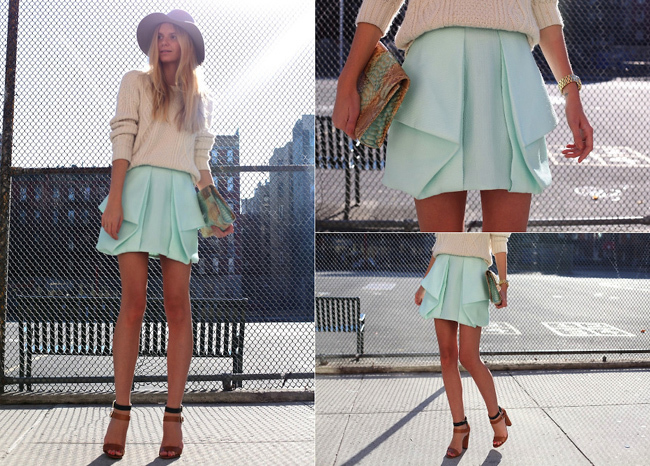 El color menta es la tendencia para la primavera: famosas, street style ...