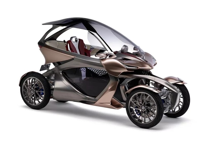 Yamaha MWC-4 es un prototipo futurista de cuatro ruedas que se inclina en las curvas