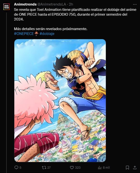 One Piece: estos son los capítulos que serán doblados al español latino en el primer semestre de ...