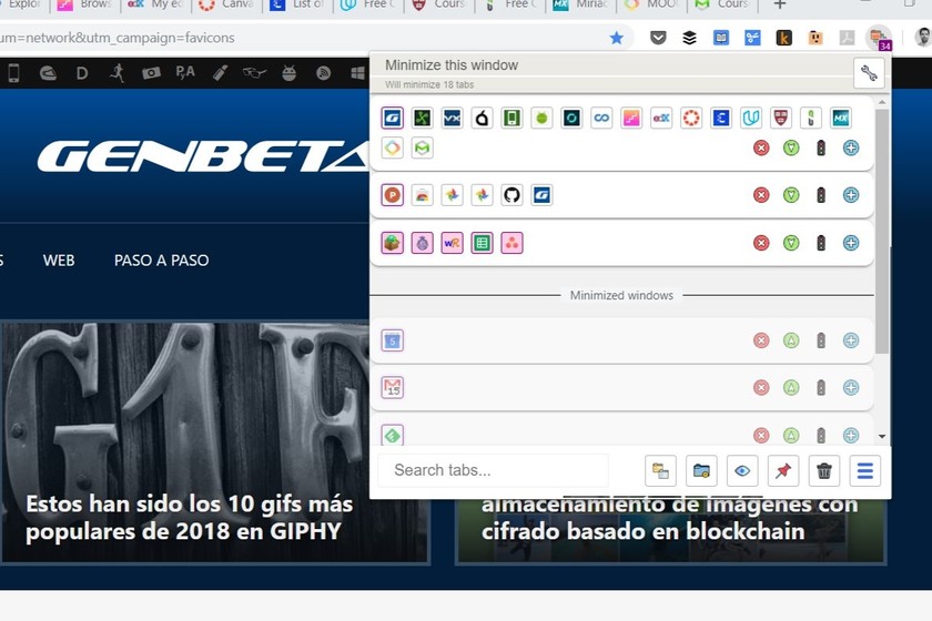 Tab Manager Plus, una completa extensión de Chrome para los que no ...