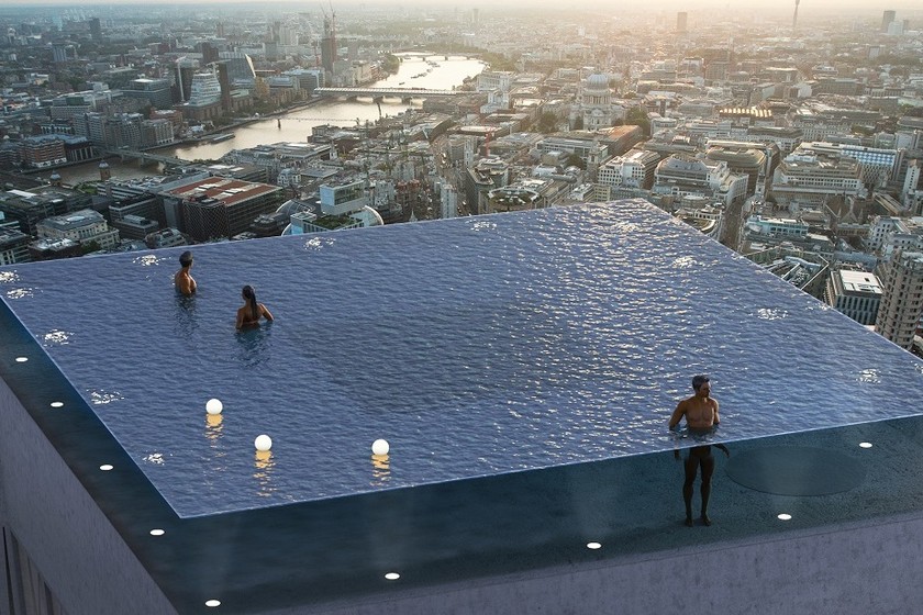 Londres tendrá una piscina infinity 360º en lo alto de un rascacielos