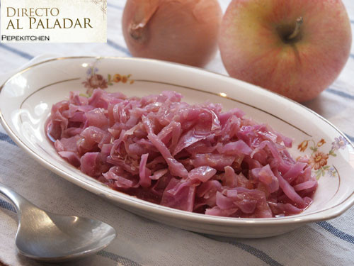 Col morada agridulce. Receta de guarnición para asados