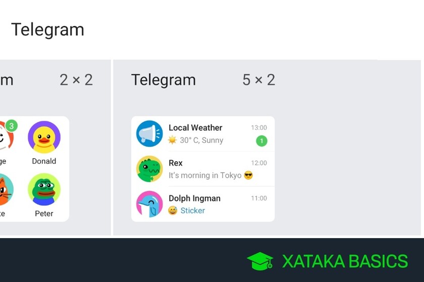 Cómo usar los widgets de Telegram en Android e iOS