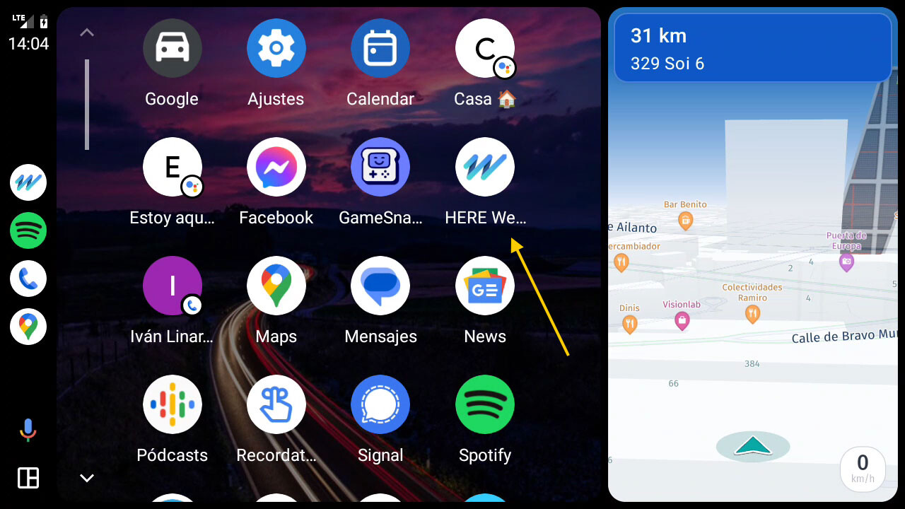 Here WeGo en Android Auto: cómo usarlo y todo lo que puedes hacer