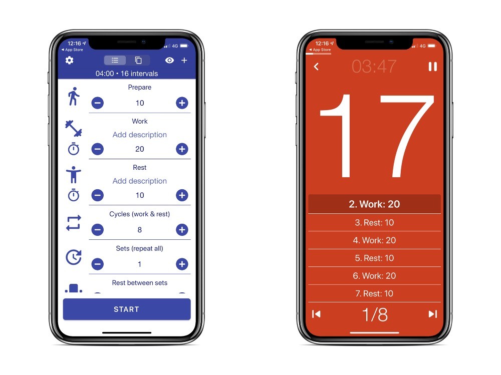 Cinco aplicaciones móviles con temporizador de intervalos diseñadas para hacer entrenamientos HIIT