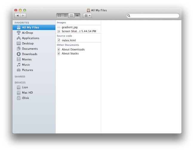 Primeras capturas de Mac OS X Lion y su nueva interfaz