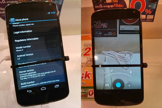 Aparece el Nexus 4 con Android 4.3 (Jelly Bean) en el Thailand Mobile Expo 2013 [Vídeo]