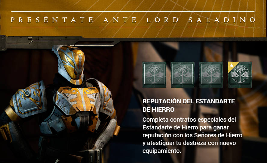 Destiny - hoy inicia el Estandarte de Hierro; armas y equipamiento único