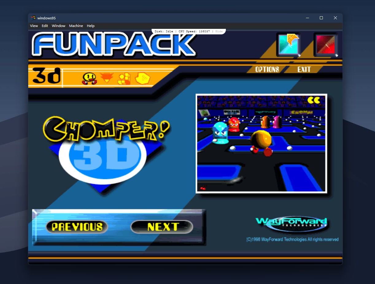 Windows 95 ya es una aplicación portable (con juegos extra) que puedes ...