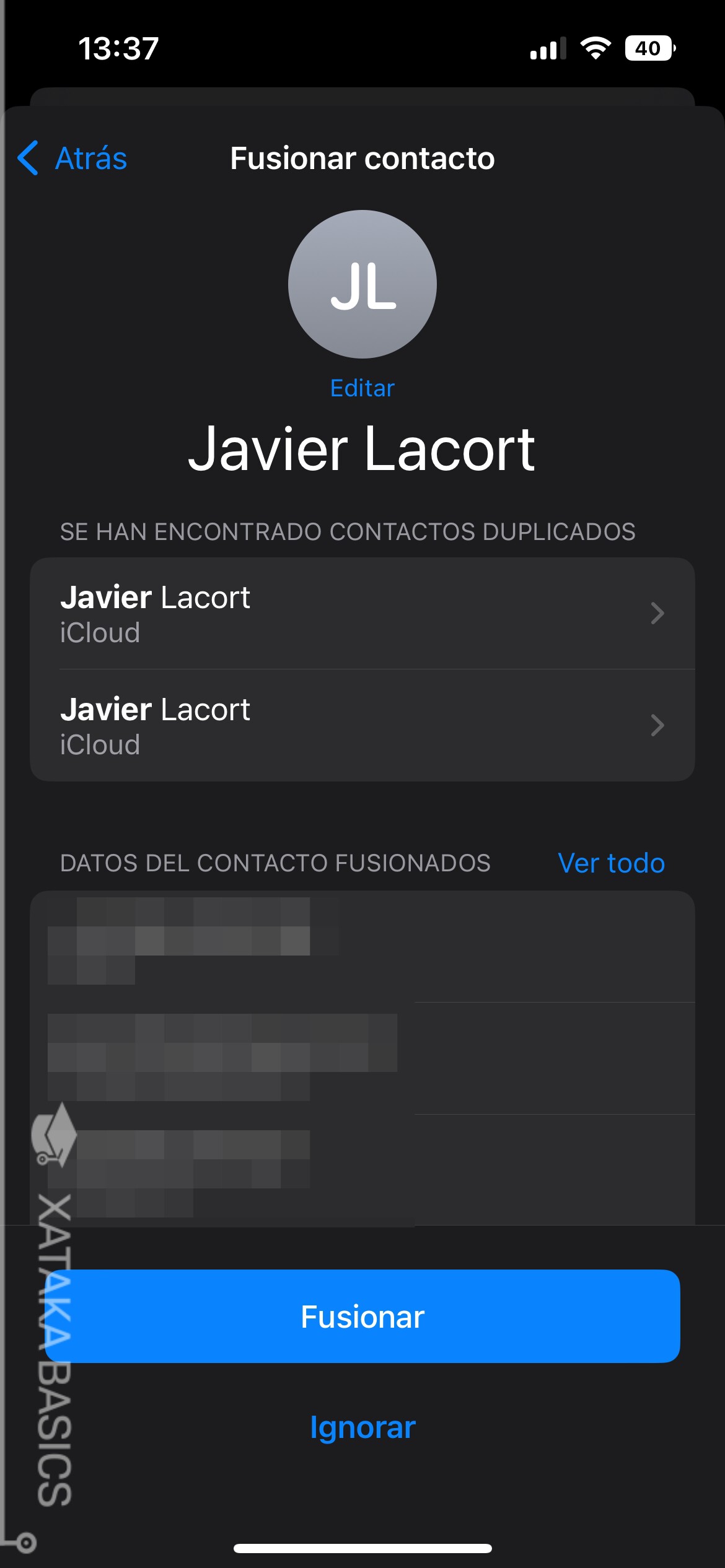 Cómo encontrar y fusionar contactos duplicados en tu iPhone con iOS 16