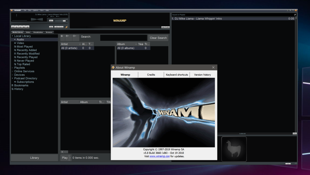 Winamp 5.8 ha sido liberado de forma oficial