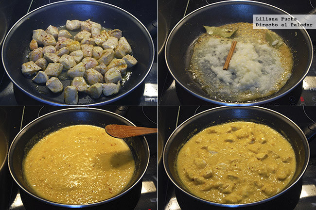 Pollo en salsa de mango al curry. Receta de cocina fácil, sencilla y ...