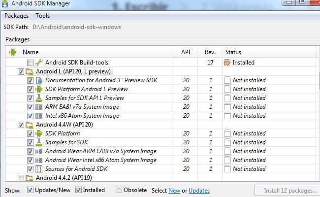 Ya disponible el SDK de Android L Preview, Wear, Auto y TV