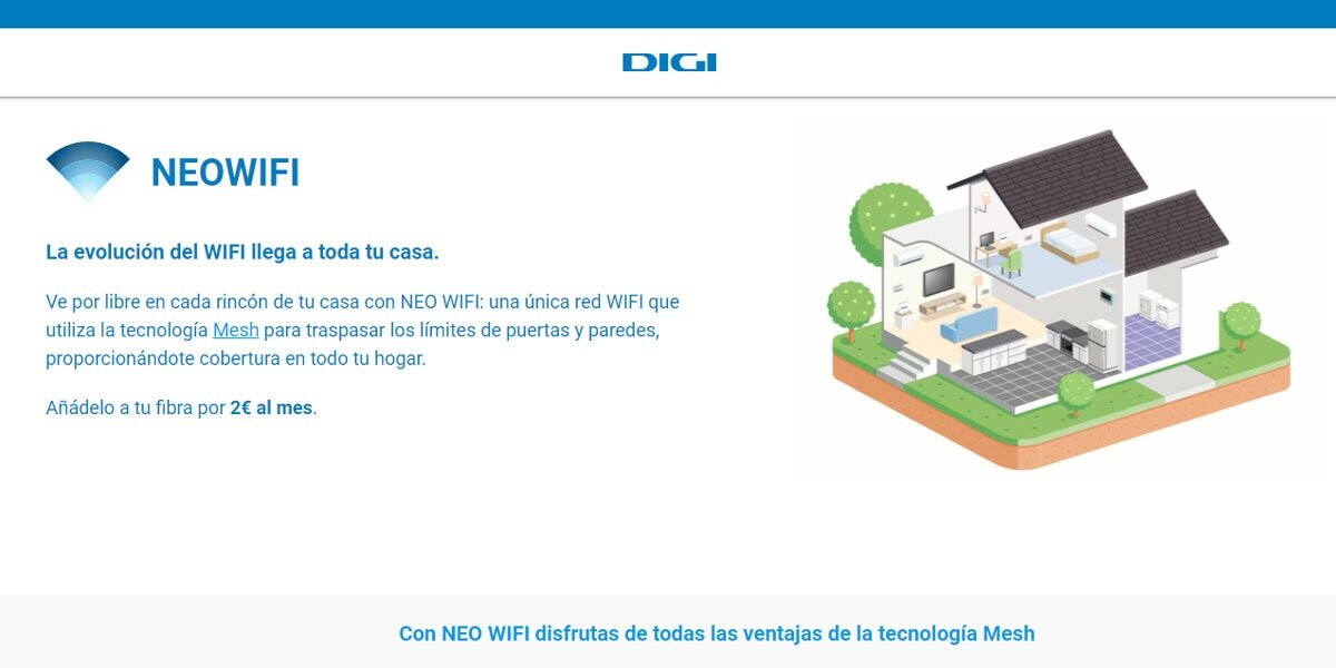 Neo WiFi llega a Digi: WiFi Mesh con dos routers e instalación gratuita ...