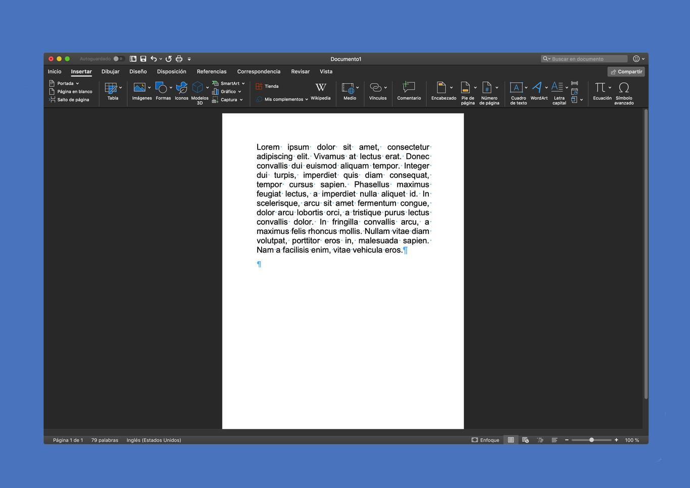 Así luce el nuevo tema oscuro de Office 365 para macOS Mojave en Word ...