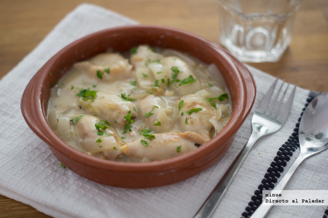 Receta de chipirones rellenos