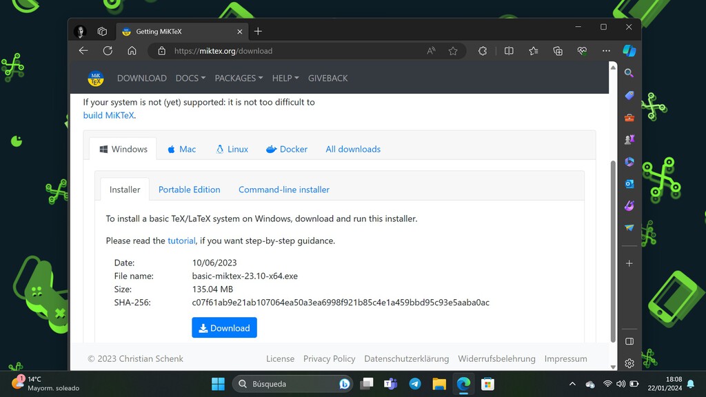 Cómo instalar y usar LaTeX en Windows