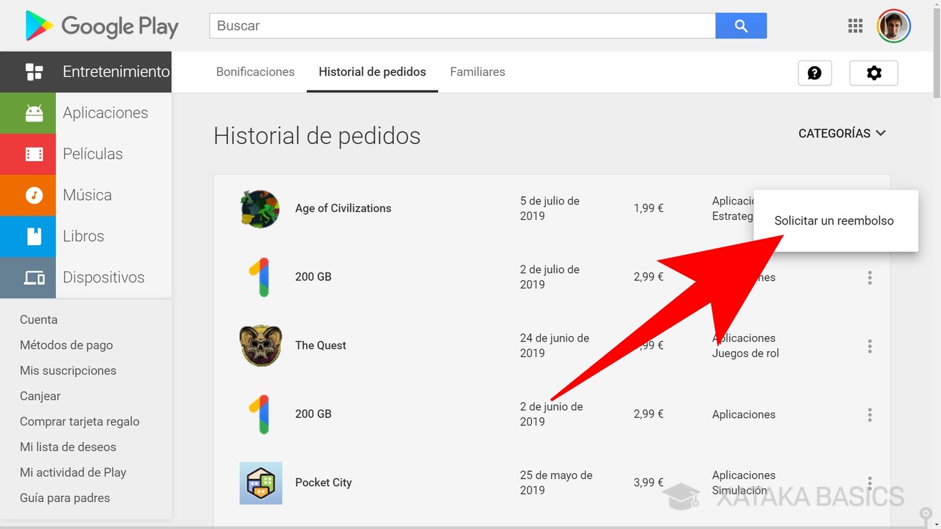 Reembolso de Google Play: cómo devolver un juego o app comprados en Android