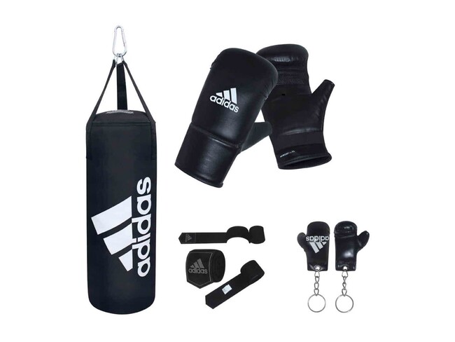 Entrena como un boxeador profesional con este set de Adidas con un 35% ...