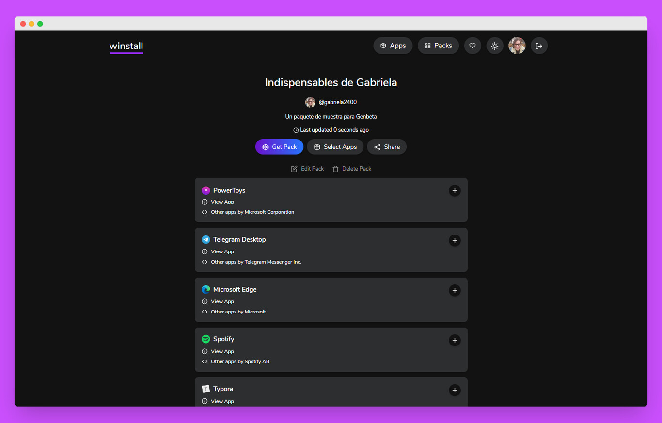 Winstall packs: una genial forma de compartir colecciones de apps para ...