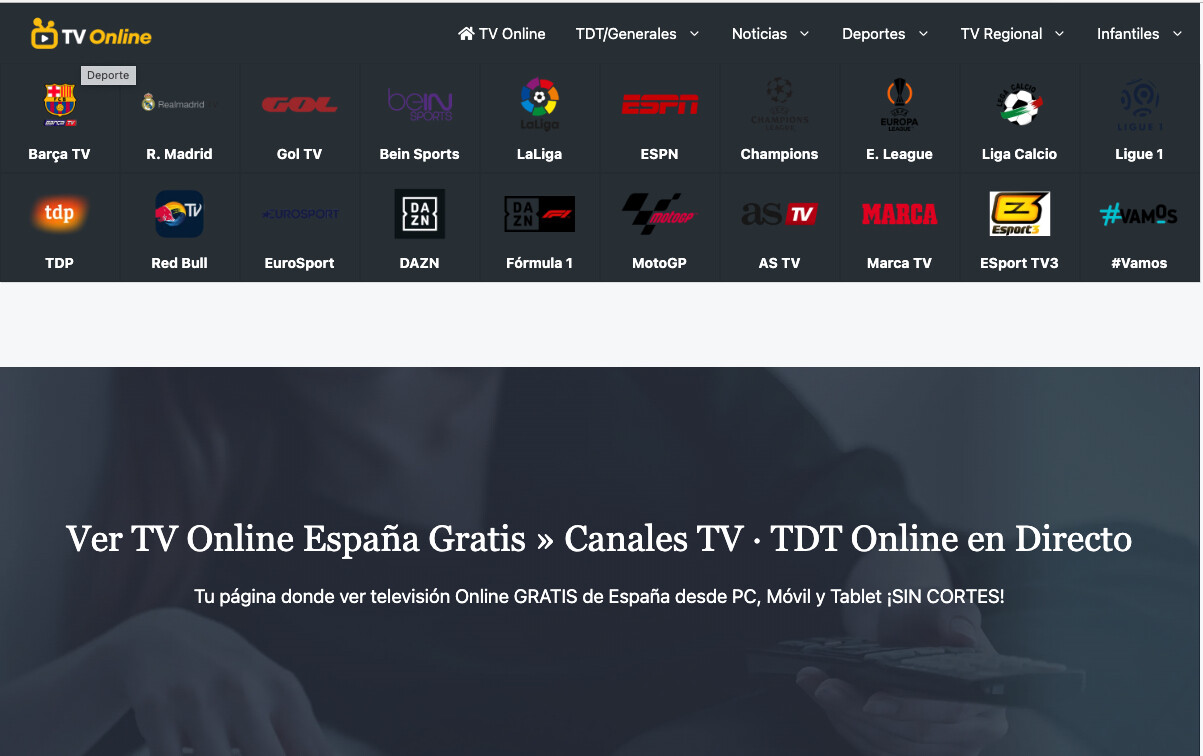 TV Online te permite ver gratis cientos de canales de TDT y otros: así funciona