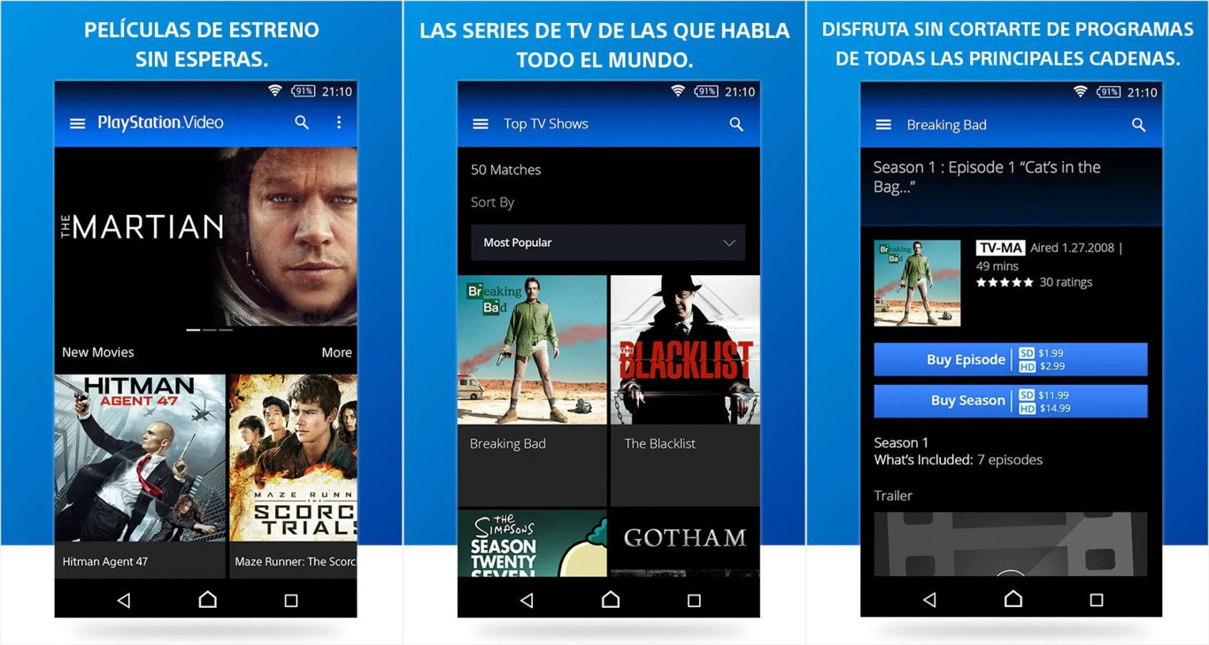 PlayStation Video: ya puedes ver en tu Android las películas y series ...