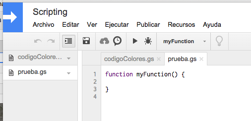 Utilizando Google Scripting con Google Docs