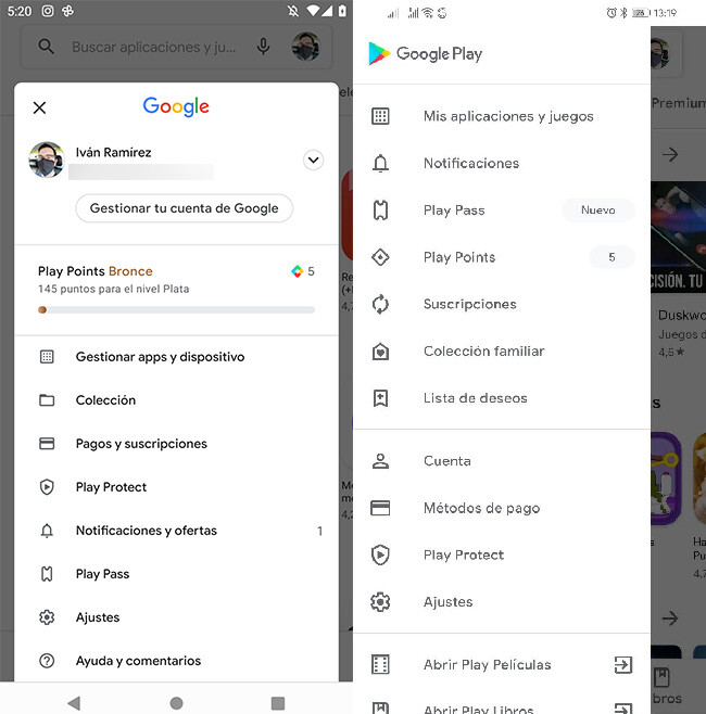 Así es el rediseño de Google Play sin menú hamburguesa y sin "Mis ...