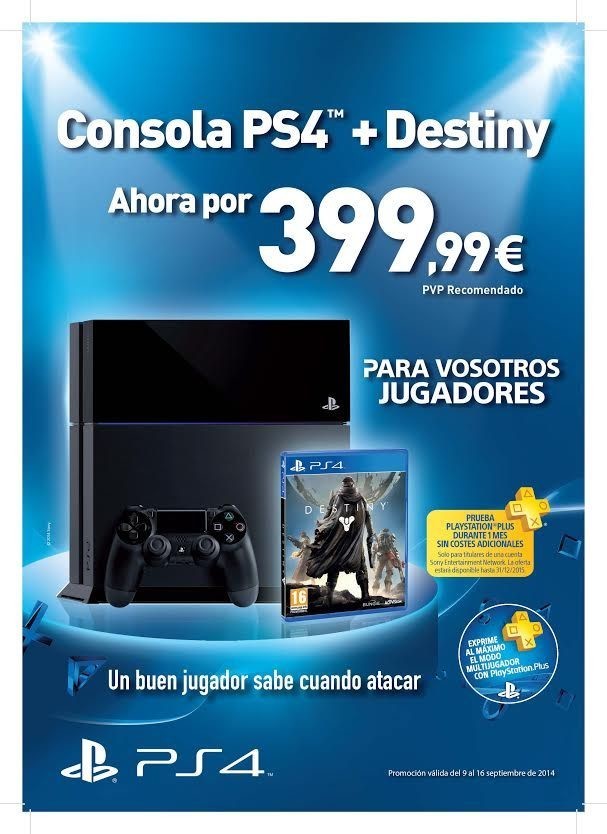 Seguro que este pack de PS4 más Destiny se agotará en un suspiro en España