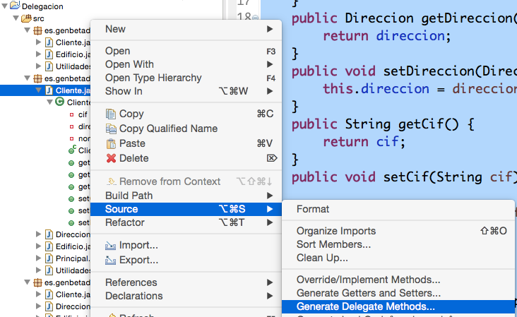 Encapsulación,Getters,Setters y Delegación