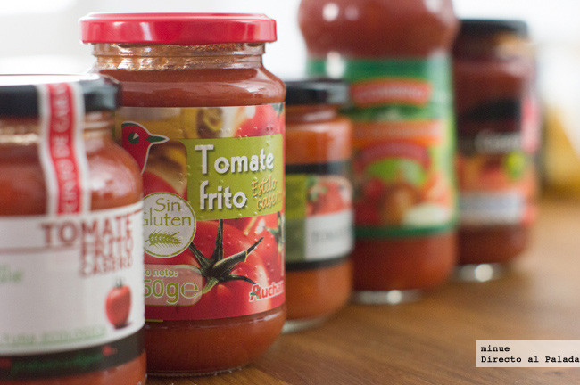 Comparativa de tomates fritos estilo casero de marca blanca