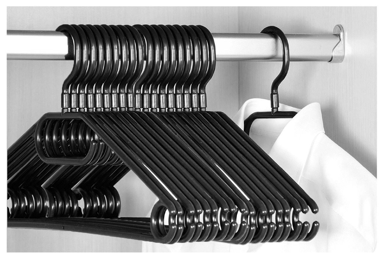 Sólo un tipo de percha es suficiente para tener tu armario en orden ...