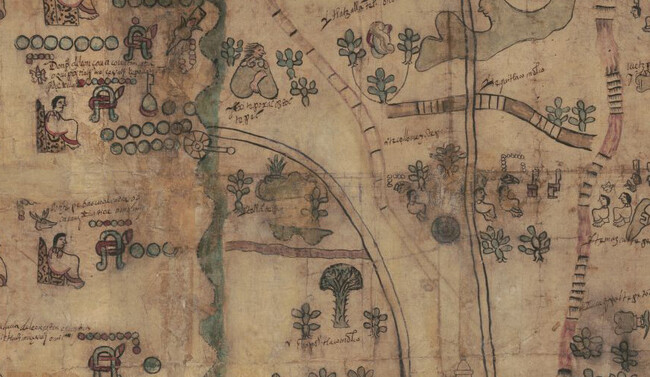 El códex Quetzalecatzin, el rarísimo mapa indígena que recorre México ...
