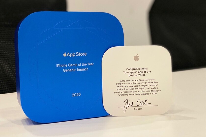 Este es el trofeo que envía Apple a los ganadores de la App Store 2020