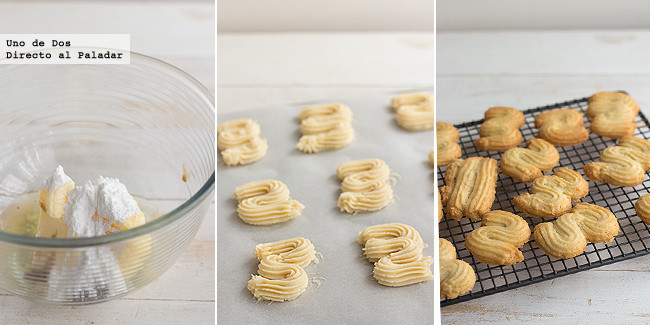 Pastas de té con chocolate y almendras, receta de cocina fácil ...