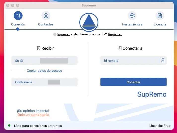 Supremo, una alternativa de acceso al escritorio remoto para macOS