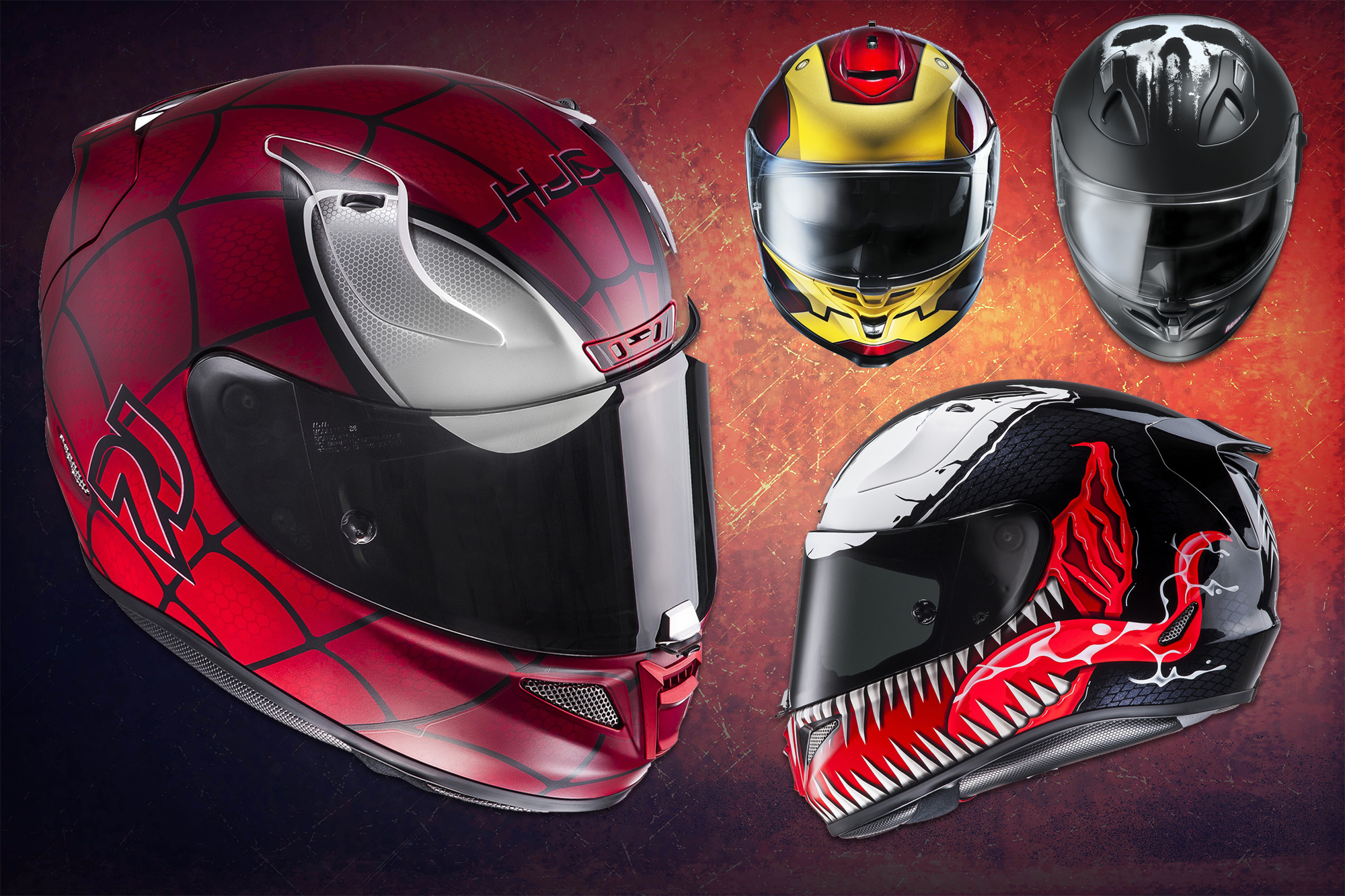 Con los nuevos cascos HJC de Marvel no te vas a quitar a los ...