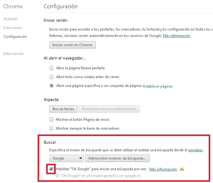 El comando “OK Google” en Chrome para PC ya está disponible en español