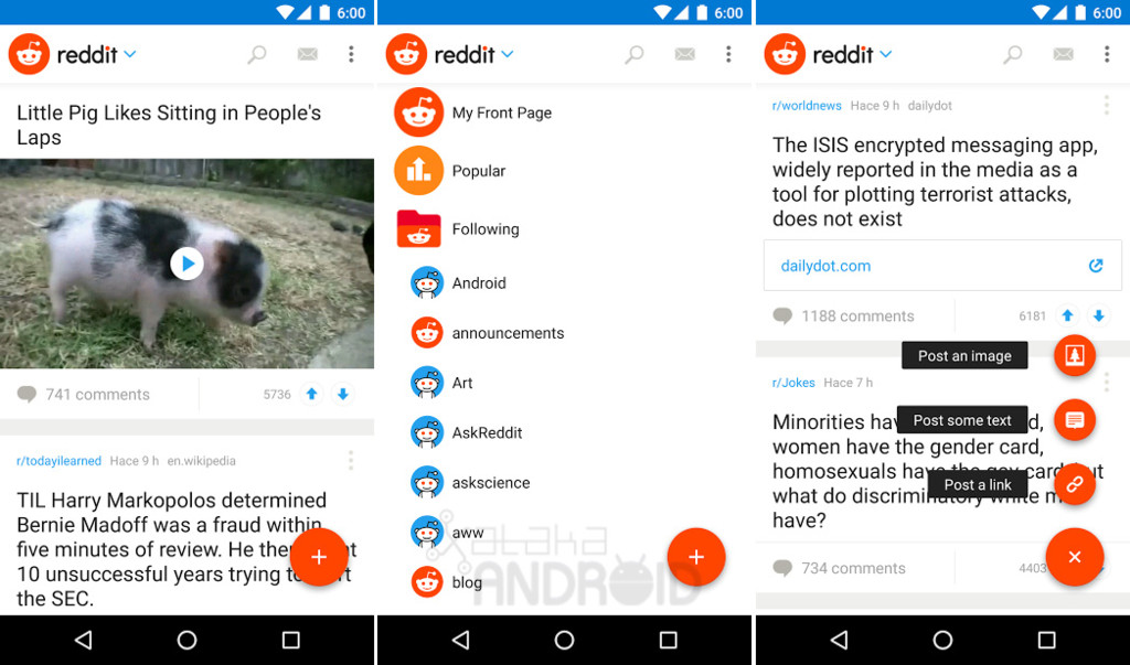 Así es Reddit para Android, la esperada aplicación oficial del ...