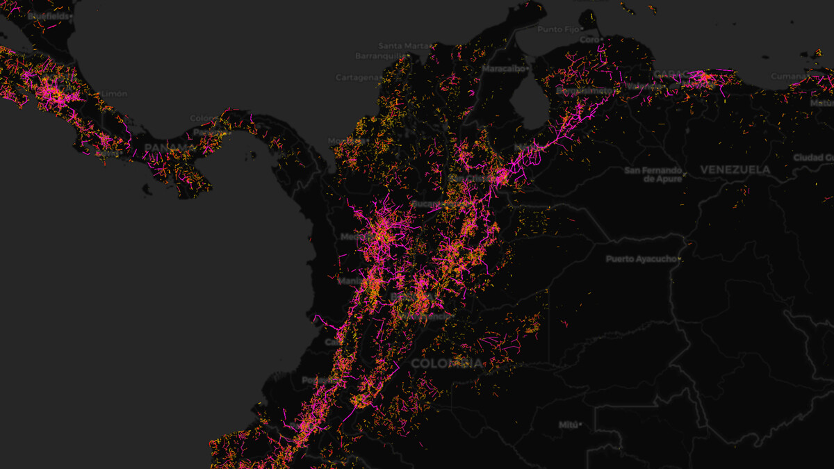 Curvature, el mapa que recopila las carreteras con más curvas del planeta
