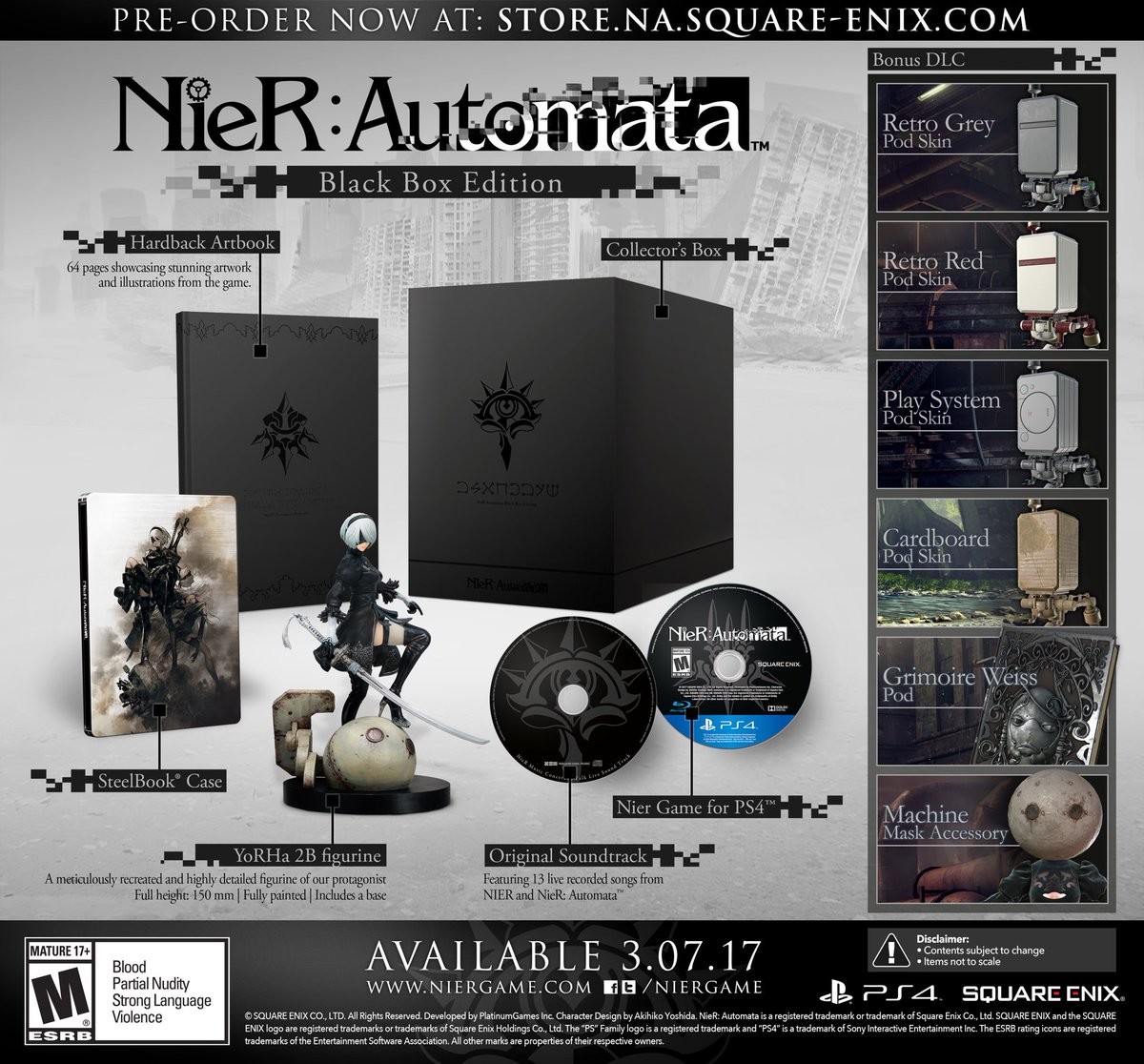 NieR: Automata llegará a Europa el 7 de marzo con dos ediciones especiales