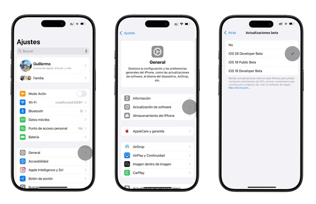 Cómo probar ya las betas de iOS 26 en tu iPhone: guía y recomendaciones para hacerlo de forma segura