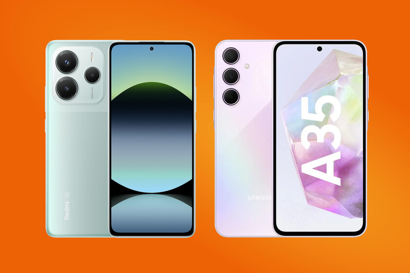 Xiaomi Redmi Note 14 5G vs Samsung Galaxy A35 2025 - comparativa de ...
