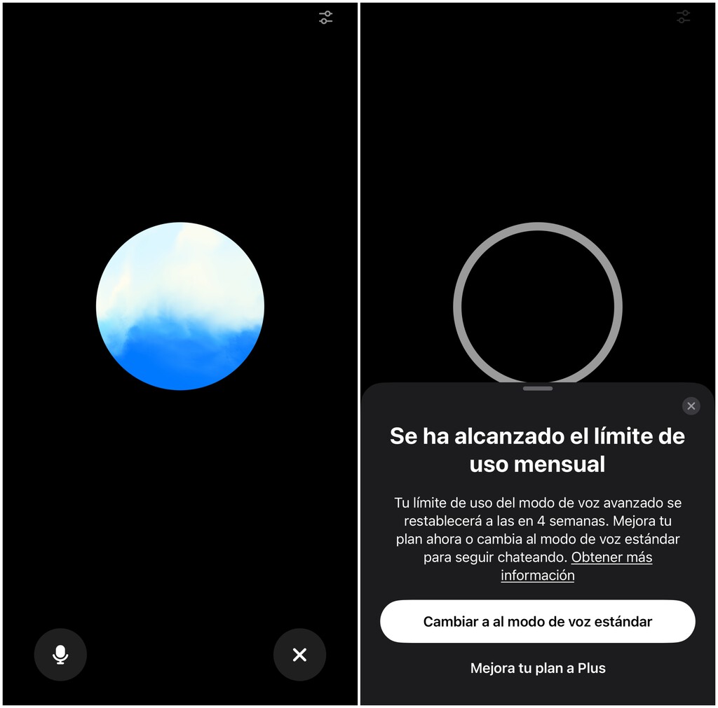 Ya podemos probar el modo de voz avanzado de ChatGPT sin pasar por caja ...
