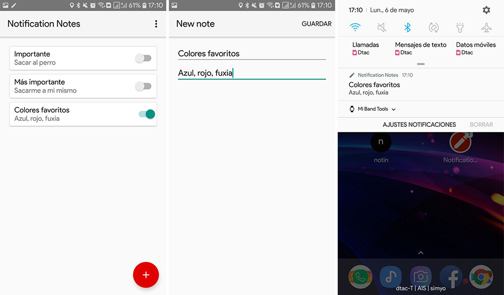 Con estas apps puedes crear notas en las notificaciones de Android ...